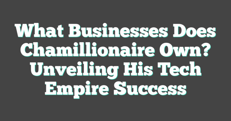 What Businesses Does Chamillionaire Own? Unveiling His Tech Empire Success